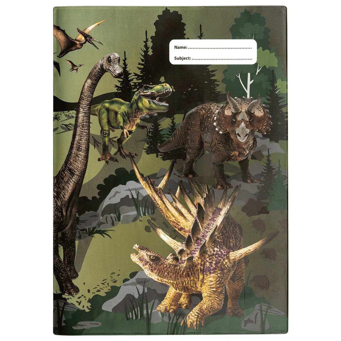 a4 school book cover; dinosaurs – The Small Folk